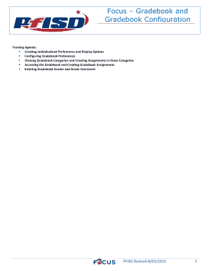 Fillable Online Focus Gradebook and Fax Email Print - pdfFiller