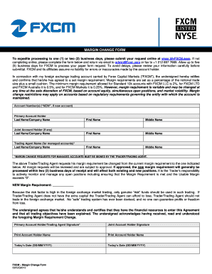 Fillable Online forex mec Margin Change Form - MEC Fax Email Print ...