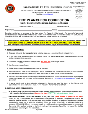 Fillable Online Rancho Santa Fe Fire Protection District Fax Email ...