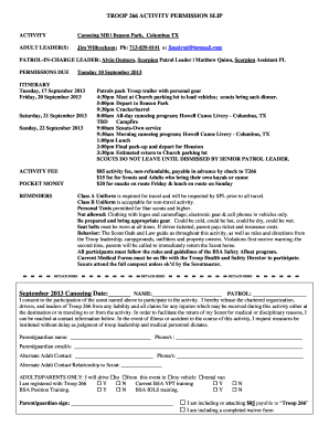 Fillable Online Canoeing MB Beason Park, Columbus TX Fax Email Print ...