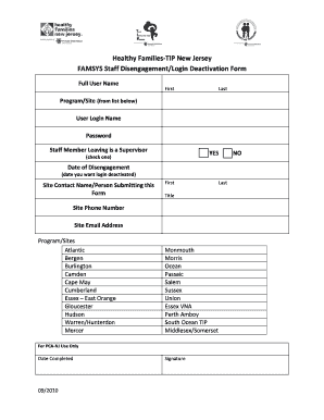 Fillable Online Staff Disengagement Form DRAFT Fax Email Print - pdfFiller