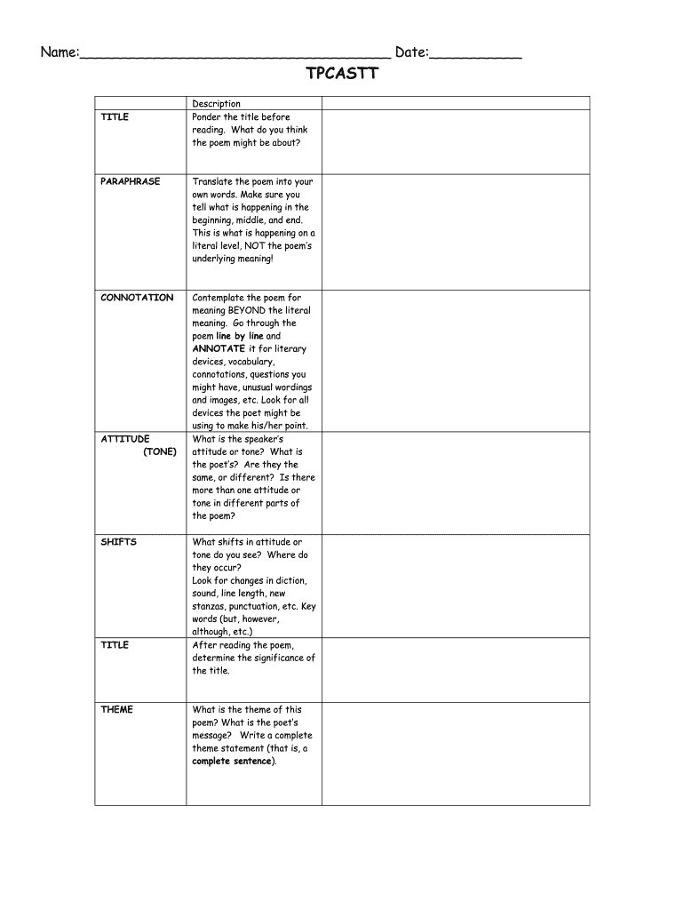 Tpcastt Form Fill Online Printable Fillable Blank PdfFiller