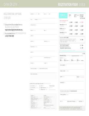 Fillable Online CHINA GRI 2014 REGISTRATION FORM Fax Email Print ...