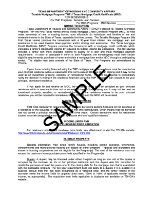 Fillable Online Sample TDHCA Forms - EhousingPlus Fax Email Print ...