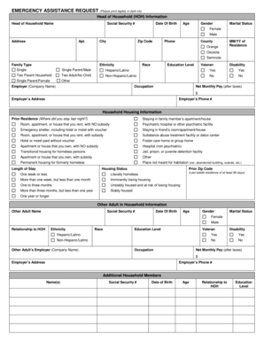 Fillable Online hfuw EMERGENCY ASSISTANCE REQUEST - Heart of Florida ...