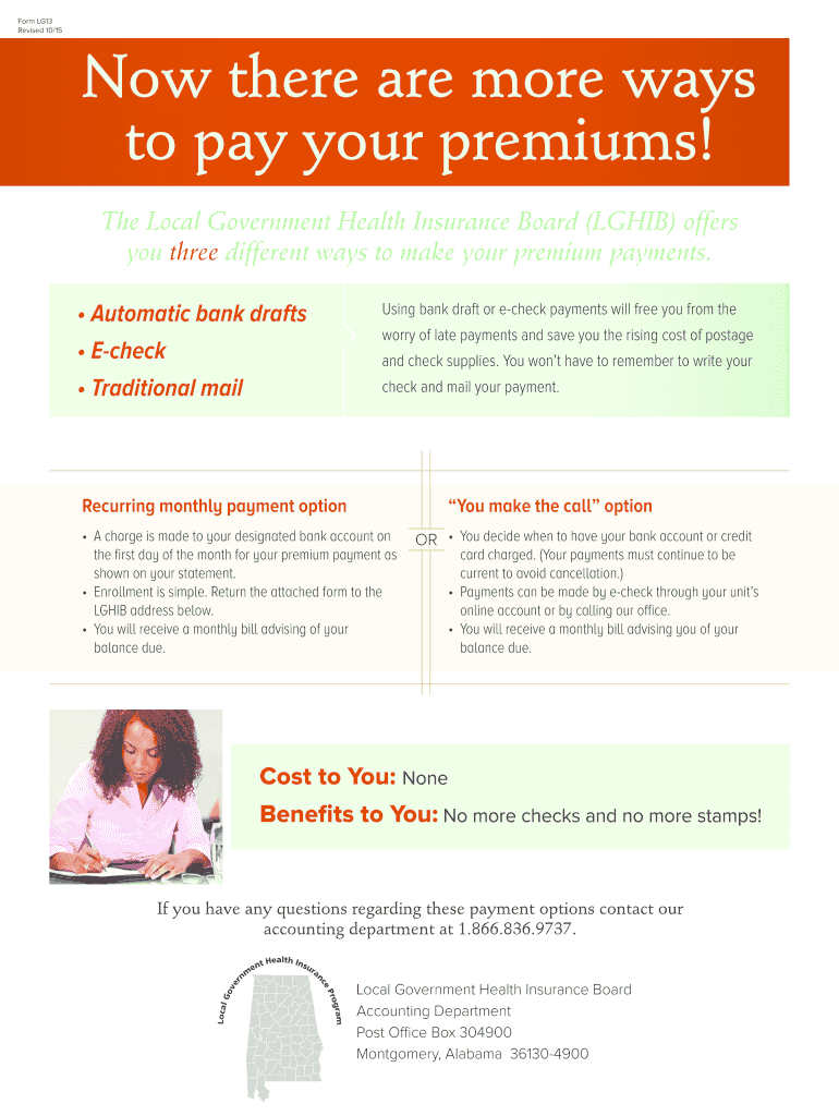 Fillable Online lghip Form LG13 Revised 10/15 Now there are more ways ...