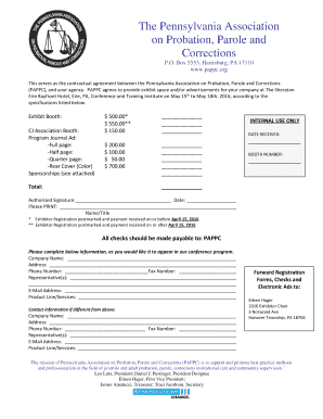 Fillable Online pappc on Probation, Parole and Fax Email Print - pdfFiller