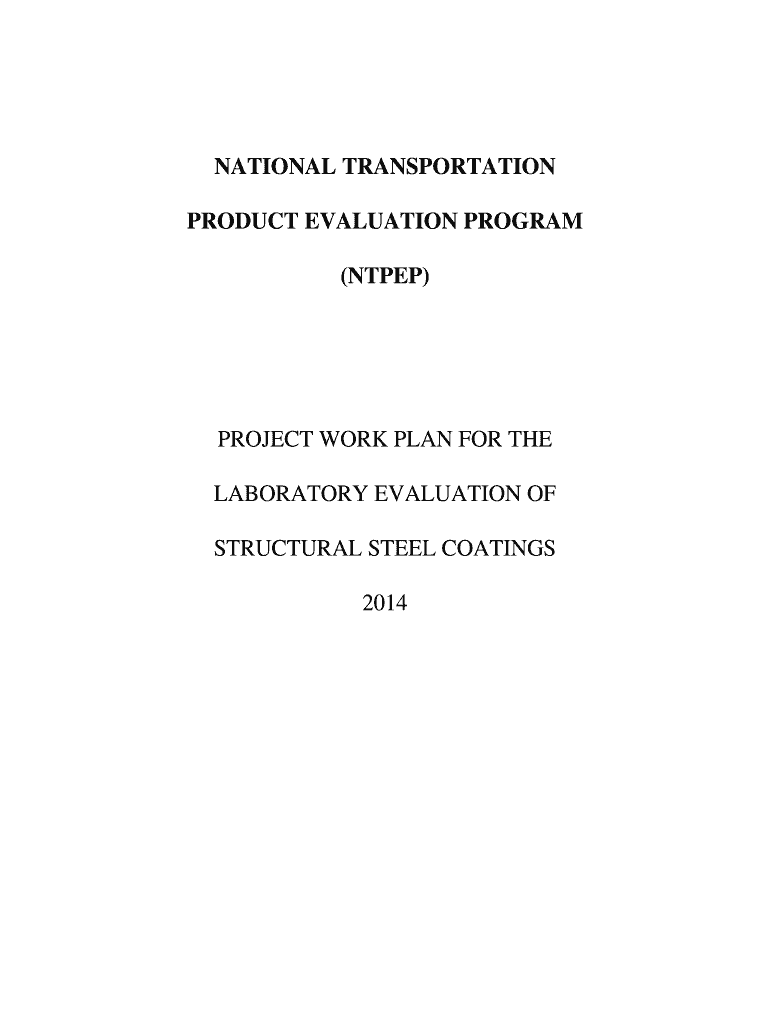 Fillable Online NATIONAL TRANSPORTATION PRODUCT EVALUATION PROGRAM ...