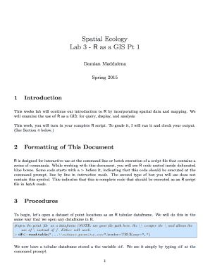 Fillable Online people uncw Spatial Ecology Lab 3 - R as a GIS Pt 1 Fax ...