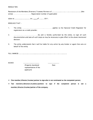 Fillable Online ncr org RESOLUTION - Point Of Care Technologies - ncr ...