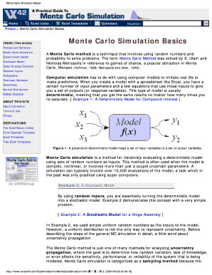 Fillable Online Monte Carlo Simulation Basics - ntpu Fax Email Print ...