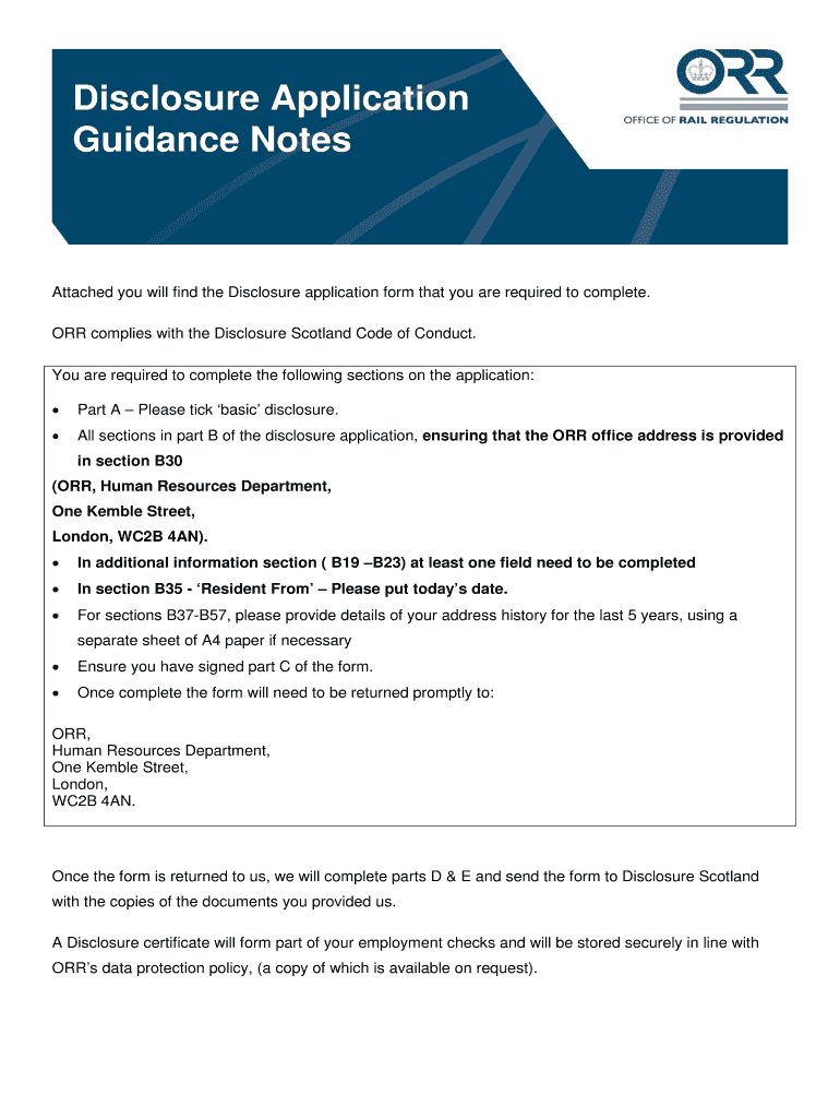 Fillable Online Disclosure Application Fax Email Print - pdfFiller