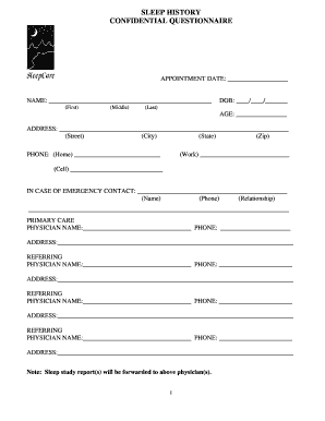Fillable Online chsbuffalo SLEEP HISTORY - chsbuffalo Fax Email Print ...