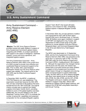 Fillable Online Army Reserve Element Fax Email Print - pdfFiller