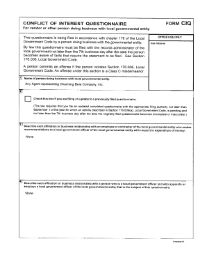 Fillable Online vidorisd CONFLICT FORM cia - Vidor ISD - vidorisd Fax ...