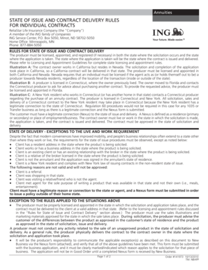 Fillable Online STATE OF ISSUE AND CONTRACT DELIVERY RULES FOR ...