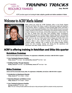 Fillable Online acrf Statewide except Anchorage FY11 3rd Qtr Training ...