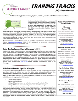 Fillable Online acrf Training Tracks - acrf Fax Email Print - pdfFiller