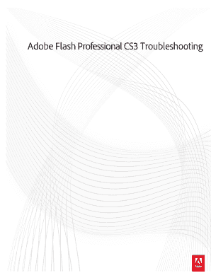Fillable Online Adobe Flash Professional CS3 Troubleshooting Fax Email ...