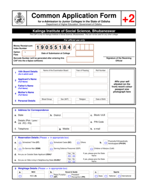 Fillable Online dheodisha gov kalinga institute of social science Fax Email Print - pdfFiller