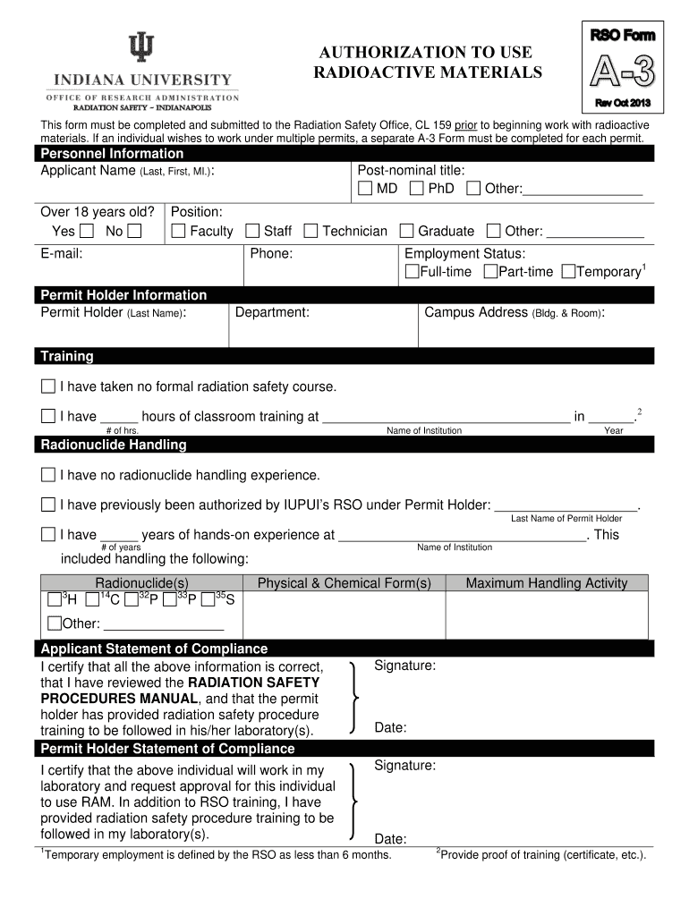 Fillable Online researchcompliance iu AUTHORIZATION TO USE - Indiana University Fax Email Print ...