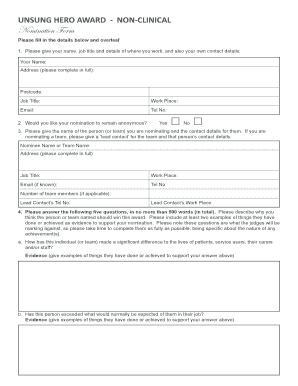 Fillable Online northamptongeneral nhs Nomination---Unsung-Hero---Non ...