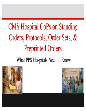 Fillable Online CMS Hospital CoPs on Standing Fax Email Print - pdfFiller