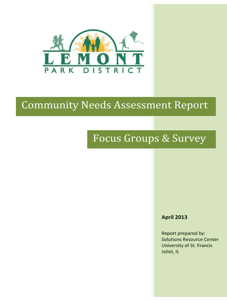 Fillable Online COMMUNITY NEEDS ASSESSMENT - mySidewalk Fax Email Print ...