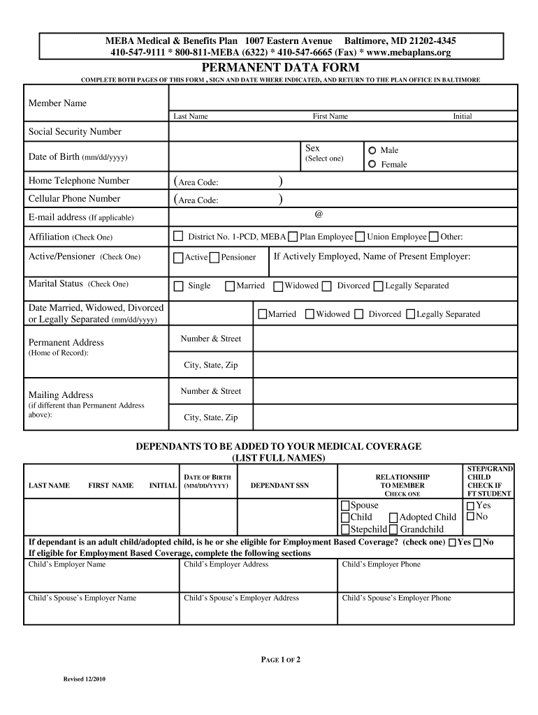 Fillable Online MEMBER APPLICANT CHANGE OF AFFILIATION FORM Fax Email ...