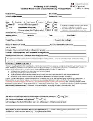 Fillable Online cbc arizona INDEPENDENT STUDIES PROPOSAL FORM - University of Arizona Fax Email ...