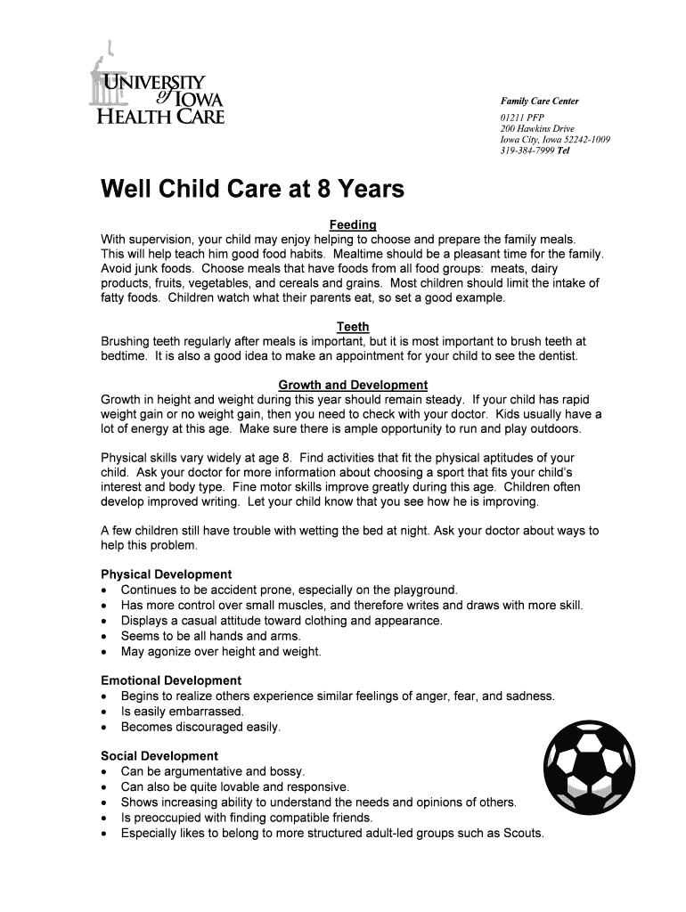 Fillable Online Well child physical exam template Fax Email Print ...