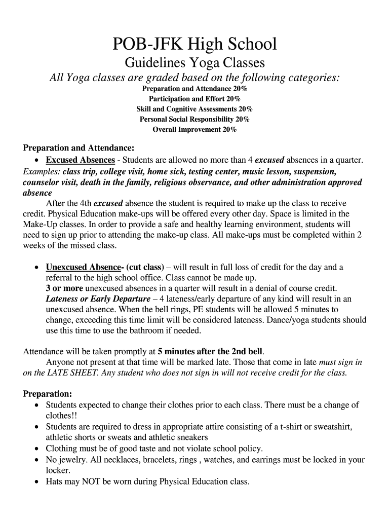 Fillable Online POBJFK High School Fax Email Print - pdfFiller