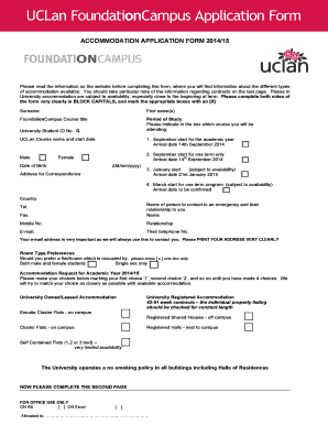 Uclan Application Form Pdf - Fill Online, Printable, Fillable, Blank ...