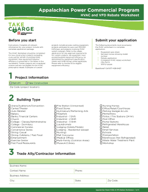 Fillable Online HVAC and VFD Worksheet Fax Email Print - pdfFiller