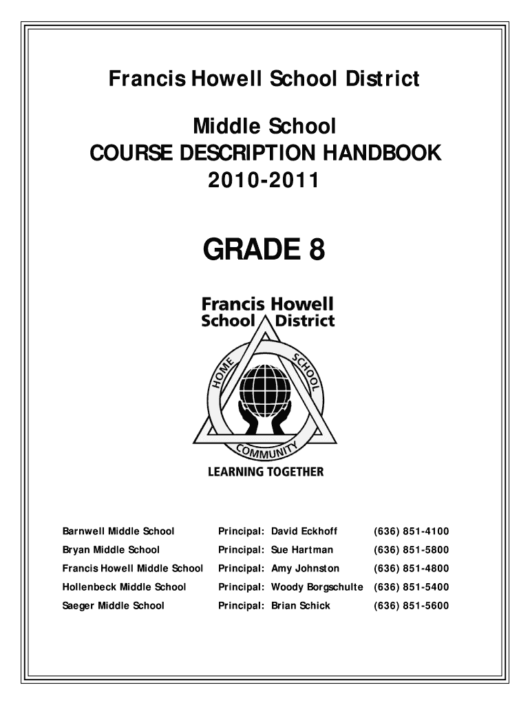 Fillable Online fhsd sharpschool Barnwell Middle School - fhsd ...