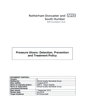 Fillable Online rdash nhs Pressure Ulcers Detection Prevention and ...