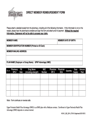 Fillable Online . UPHP Advantage DMR Form Fax Email Print - pdfFiller