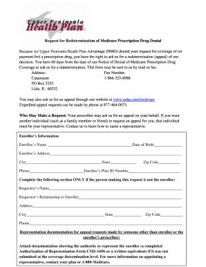 Fillable Online UPHP Advantage redetermine drug denial UPHP Advantage ...