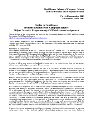 Fillable Online Final Honour Schools of Computer Science Fax Email Print - pdfFiller