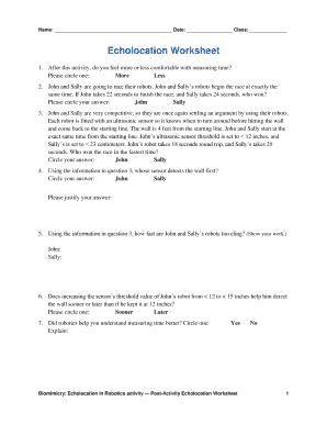 Fillable Online Echolocation Worksheet - TeachEngineering Fax Email ...