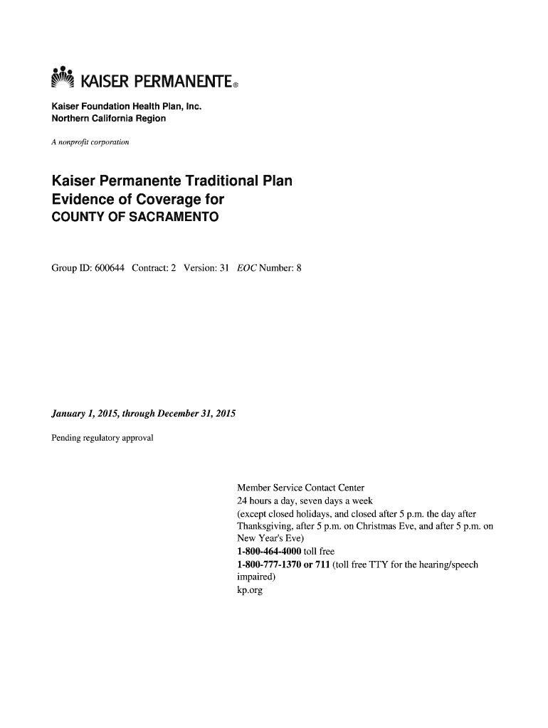 Fillable Online Northern California Region A nonprofit corporation EOC ...