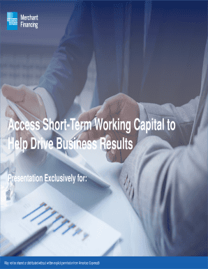 Fillable Online Access Short-Term Working Capital to Fax Email Print ...