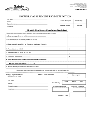 Fillable Online Monthly Assessment Payment Option MAPO Remittance Form ...