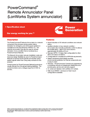 Fillable Online Remote Annunciator Panel Fax Email Print - pdfFiller
