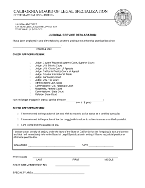 Fillable Online OF THE STATE BAR OF CALIFORNIA Fax Email Print - pdfFiller