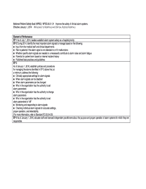 Fillable Online National Patient Safety Goal (NPSG) NPSG Fax Email ...