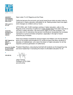 Fillable Online upte UPTE CWA 2015 Delegate Credentials Form Fax Email Print - pdfFiller