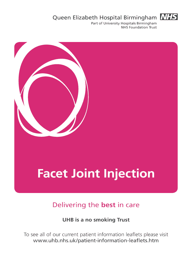 Fillable Online Facet Joint Injection Fax Email Print - pdfFiller