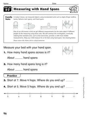 Fillable Online HOME LINK Measuring with Hand Spans 4 2 Fax Email Print ...