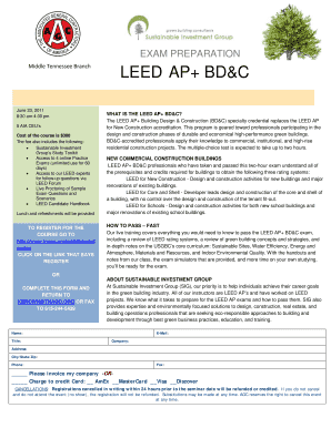 Fillable Online tnagc Middle Tennessee Branch LEED AP BDC - TNAGC ...